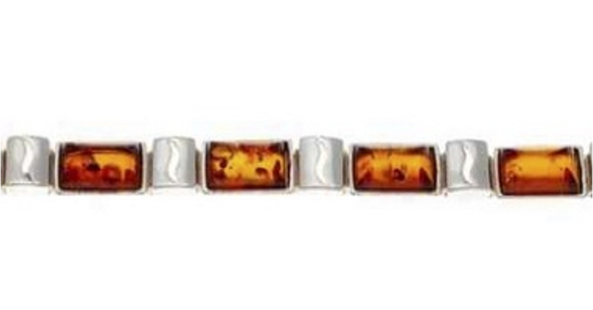 Berna - ezüst borostyán karkötő - Sissi Ékszer Webáruház